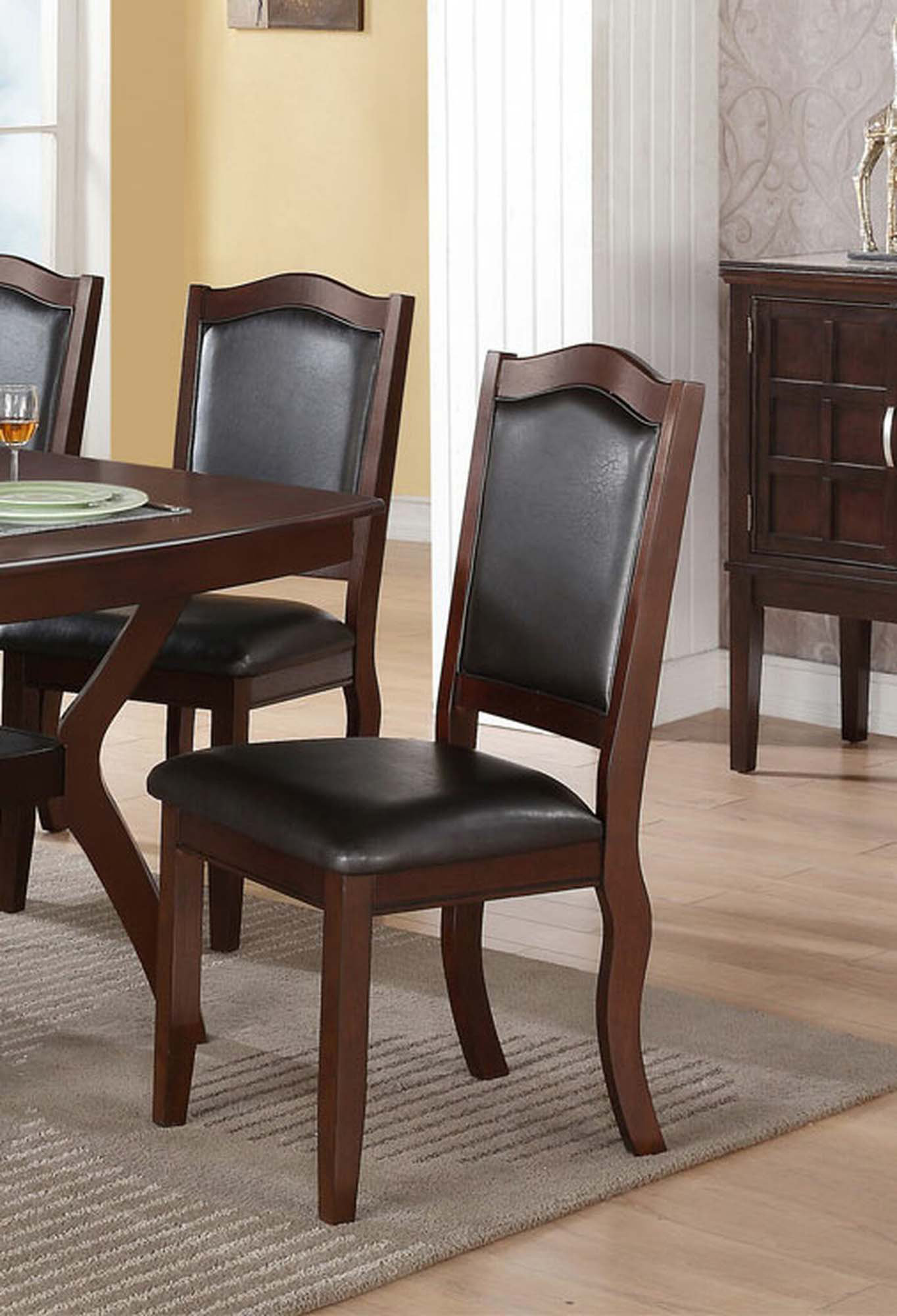 Red Barrel Studio® Traditional Formal Set Of 2 Chairs Dark Brown ...