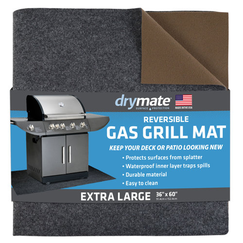 Drymate Reversible Gas Grill Mat - Absorbent, Waterproof Inner Layer ...