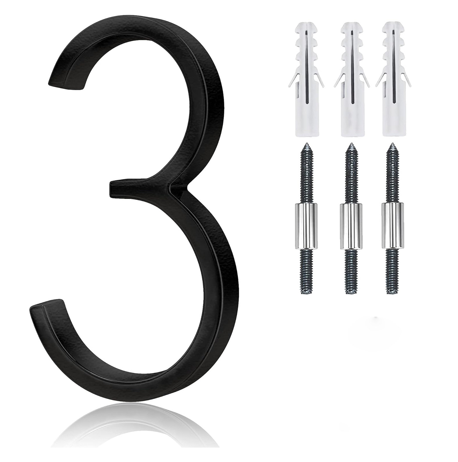 Amzico Stainless Steel Floating House Number, Metal Modern House ...