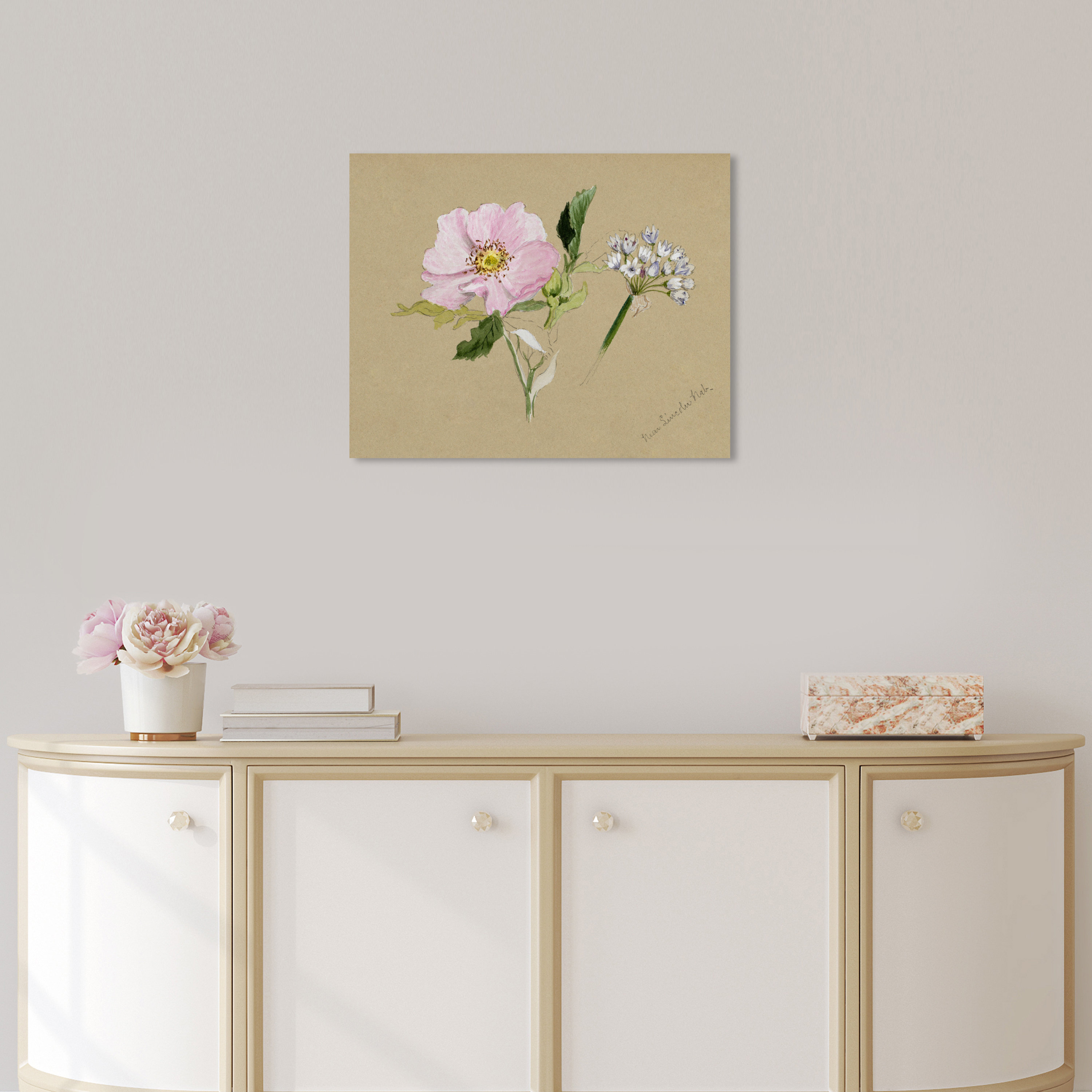 Oliver Gal Floral And Botanical 'Light Pink Anemone' Florals By Oliver ...