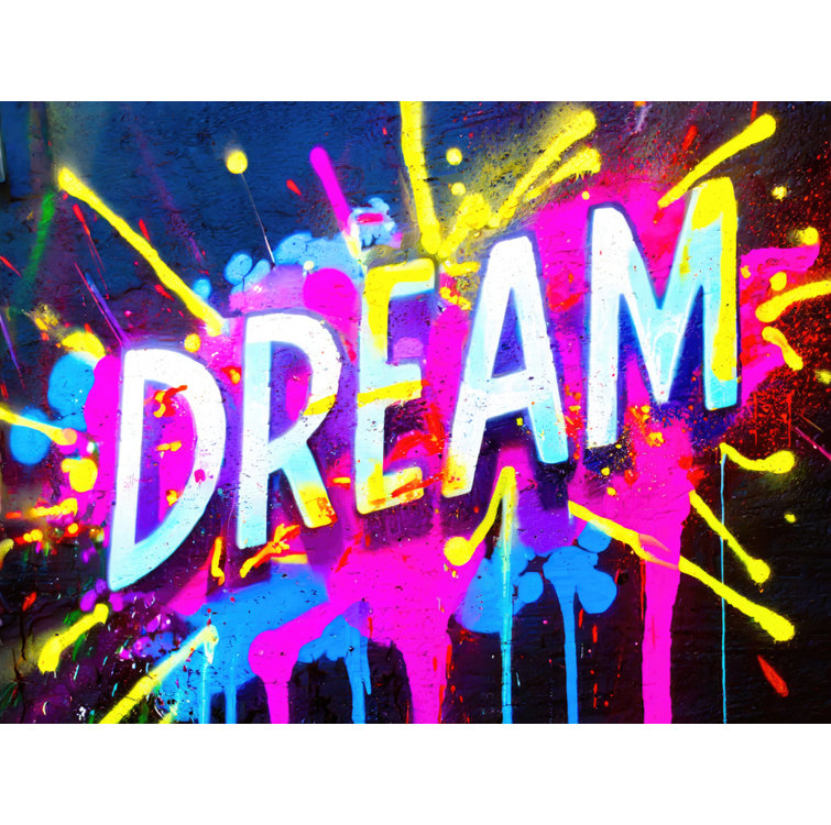 Wrought Studio Neon Graffiti Dream 2 by Stephen Chambers - Wrapped ...