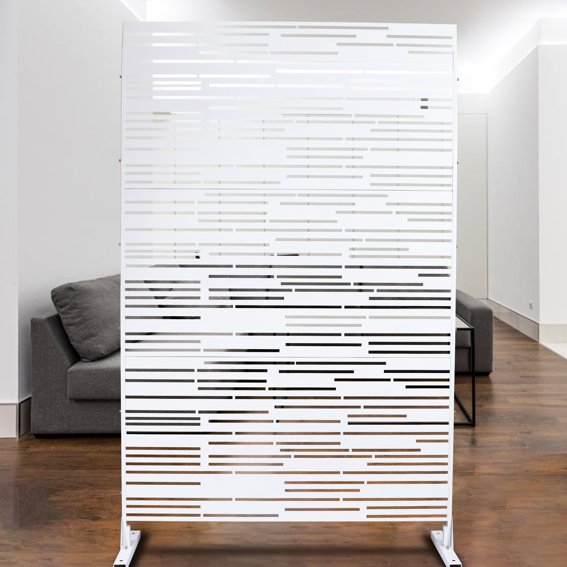 SnugglySolace Black Metal Privacy Fence Panel 76" H48" W - For Garden ...