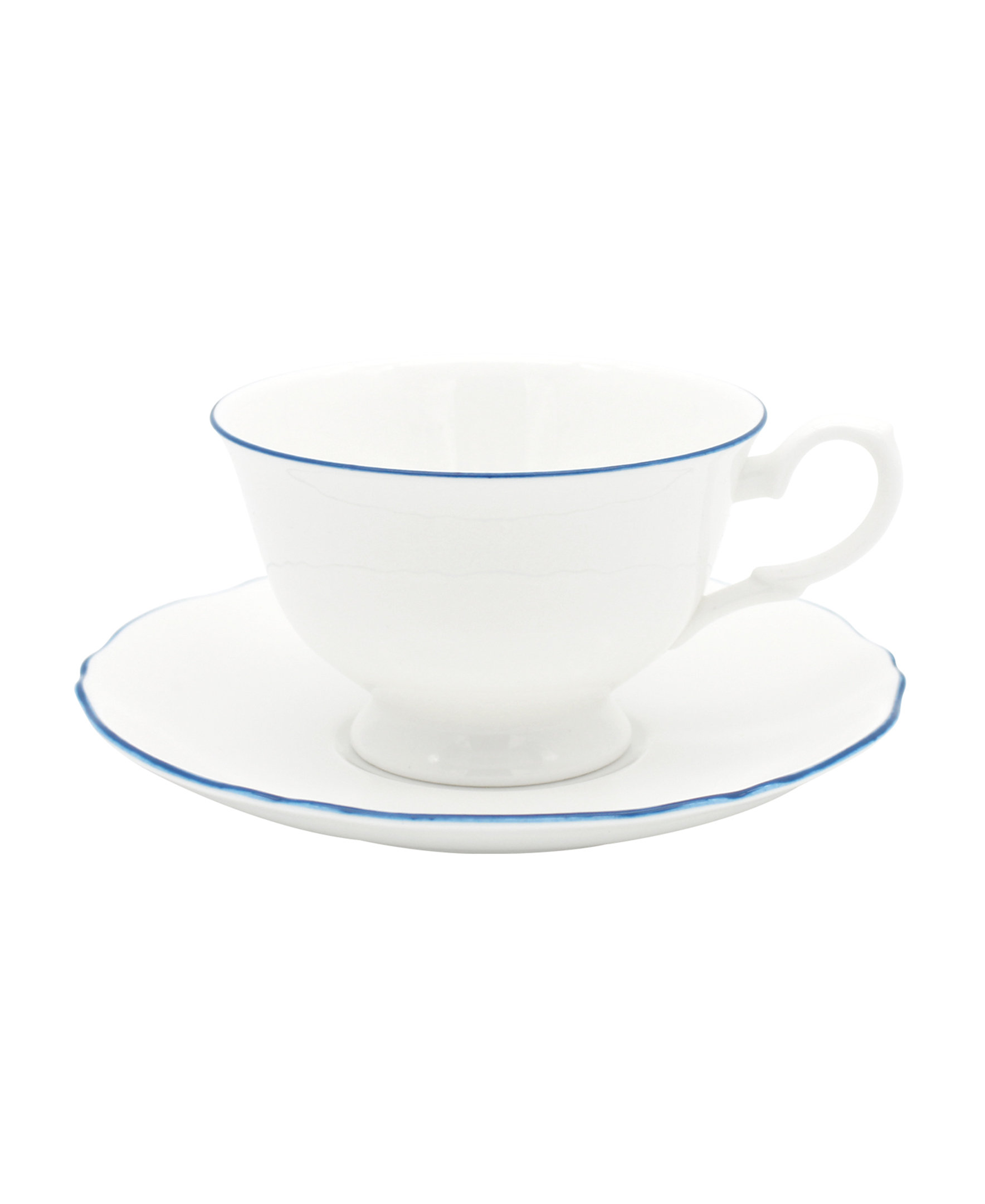 Twig New York Amelie Brushed Rim Cup and Saucer | Wayfair