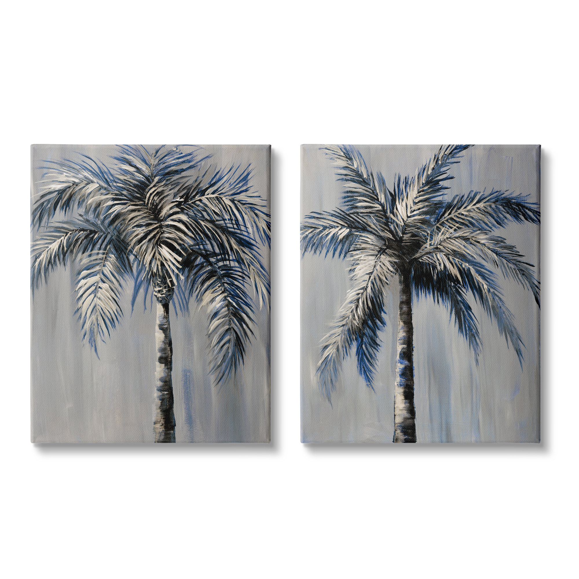 Bay Isle Home™ Gray Modern Palm Trees 2 Pieces by Nan | Wayfair