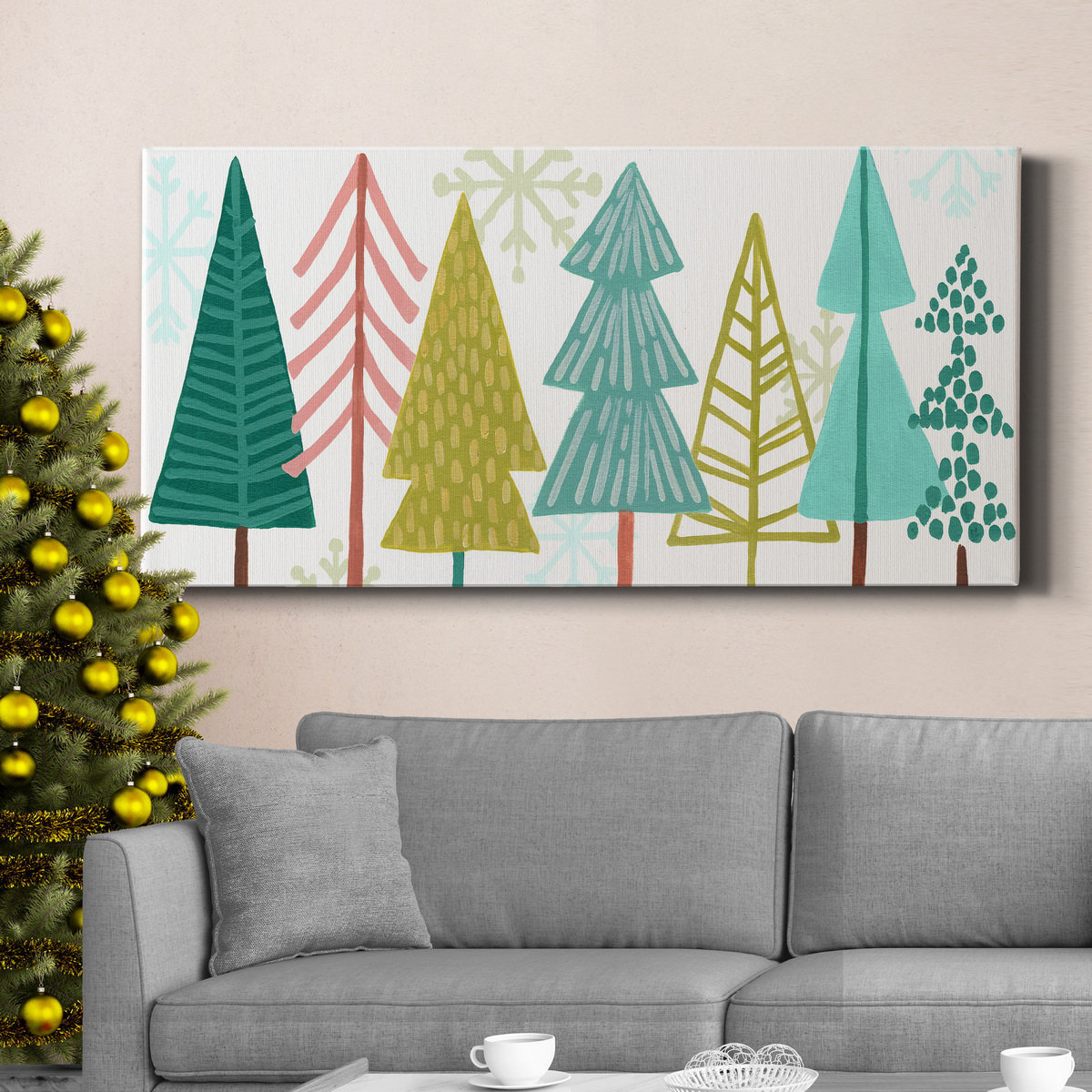 The Holiday Aisle® Modern Holiday Collection D Premium Gallery Wrapped ...
