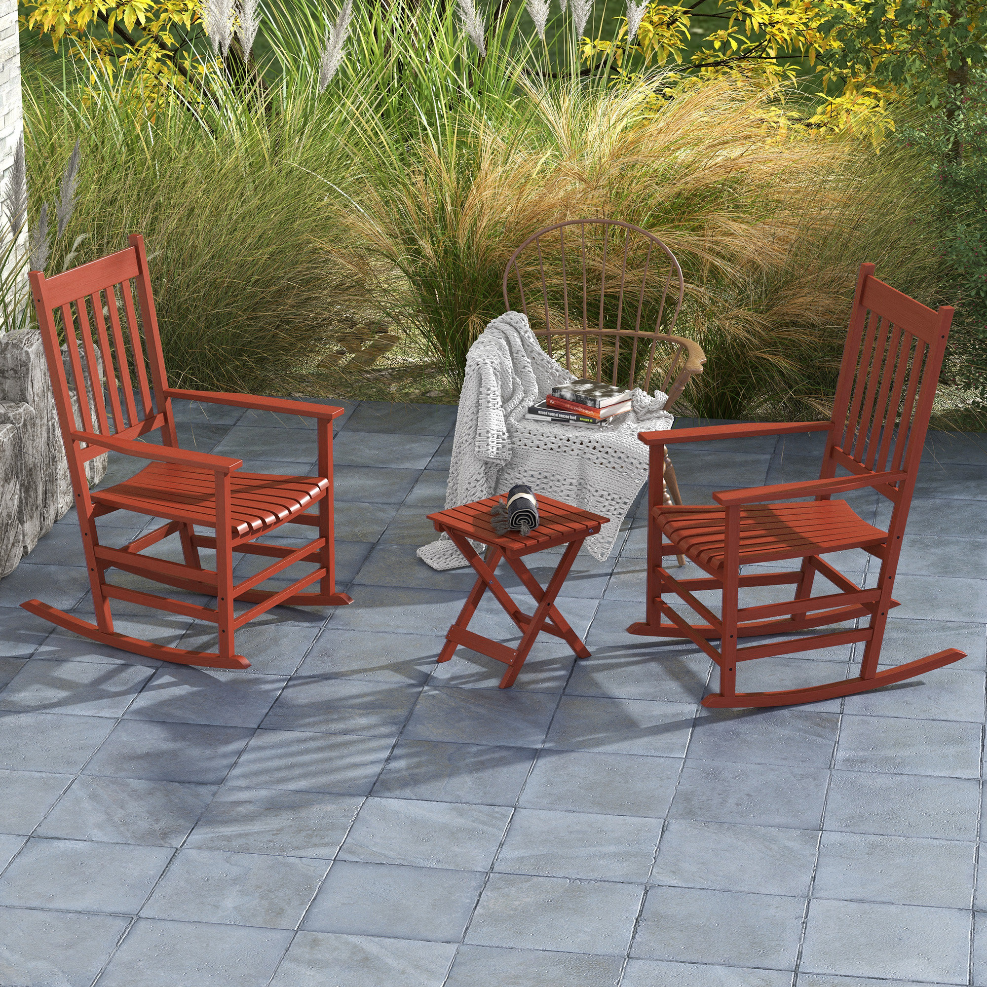 Red Barrel Studio® Breyunna Outdoor Rocker Chair | Wayfair