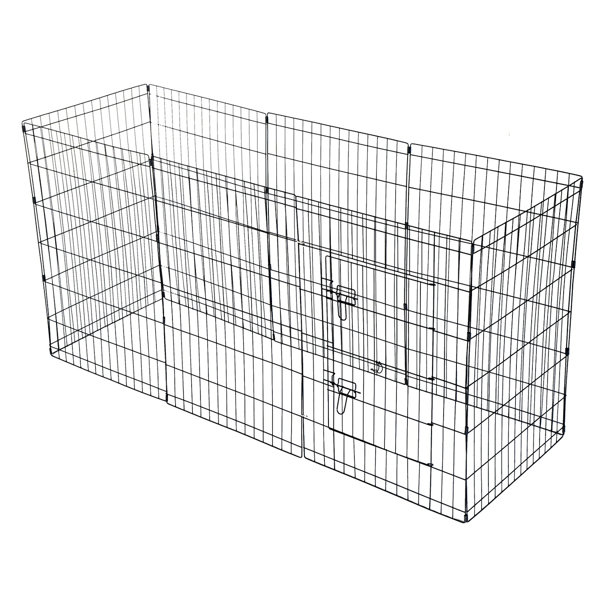 Archie & Oscar Chalk 61cm 8 Panel Indoor/Outdoor Metal Pet Pen ...