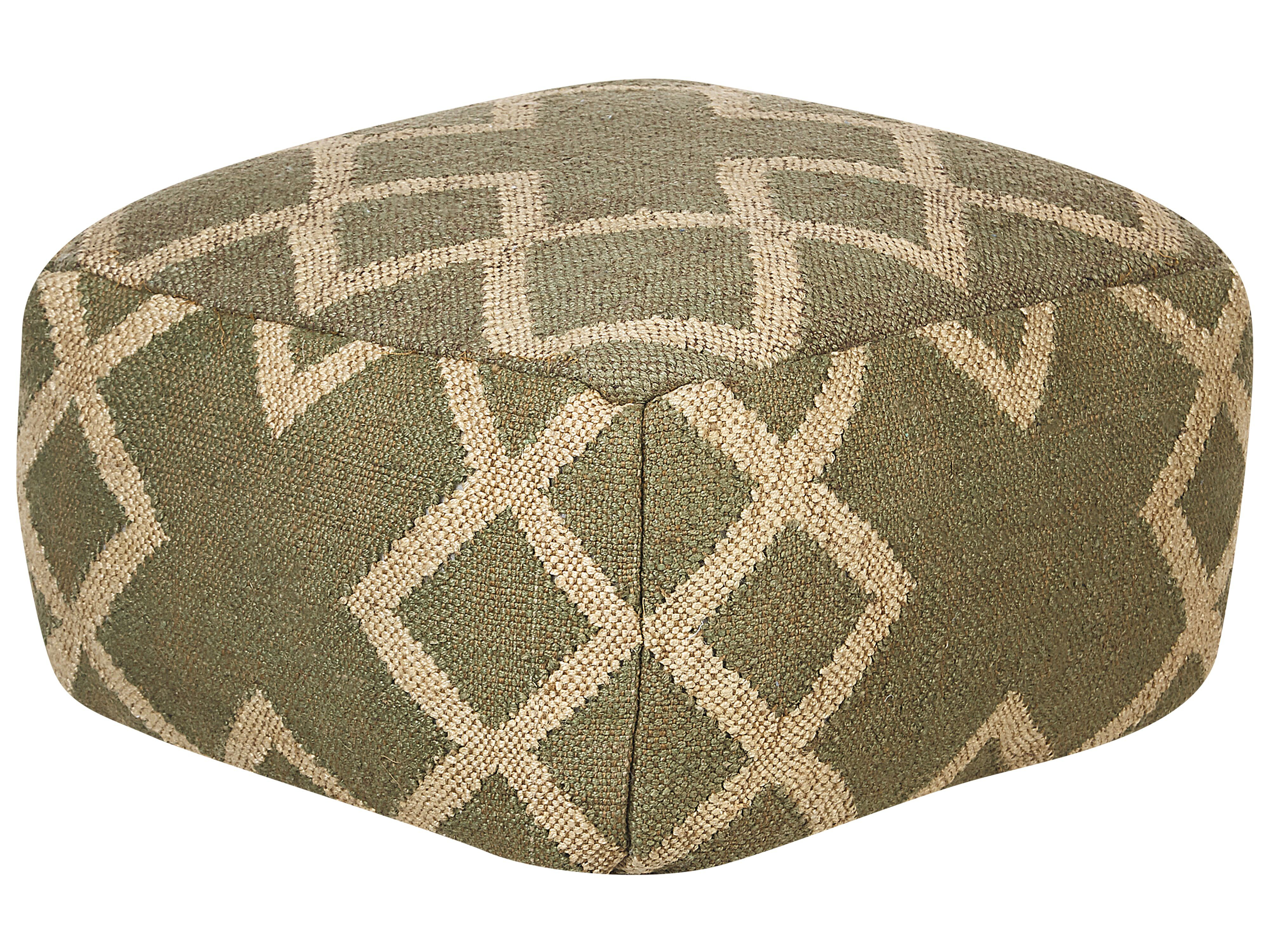 Natur Pur Linus 50Cm Wide Square Geometric Pouffe Ottoman | Wayfair.co.uk