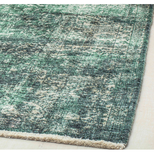 Kelly Clarkson Home Iggi Vintage Green Grooves Area Rug & Reviews | Wayfair