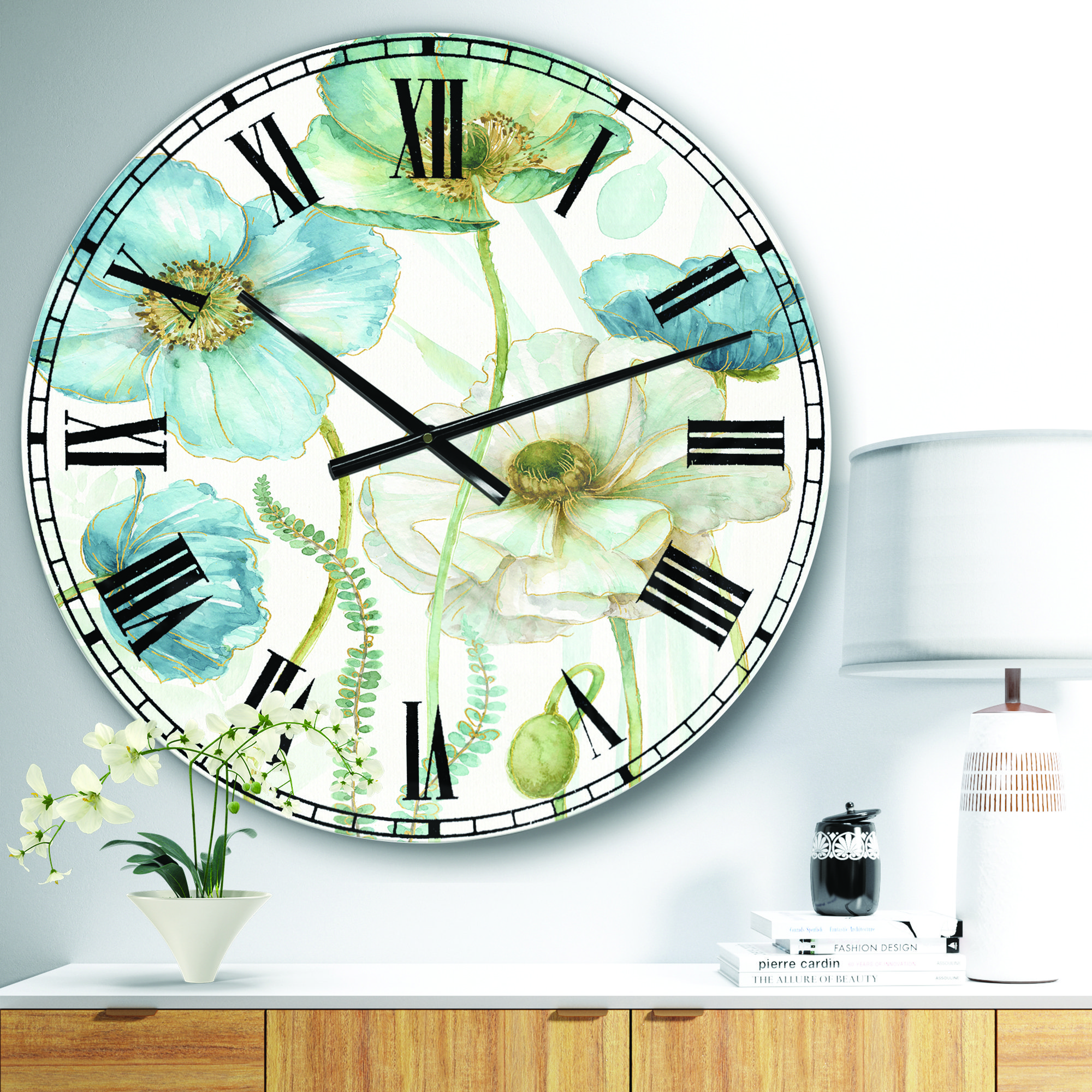 The Twillery Co.® Swigart Oversized Farmhouse Wall Clock | Wayfair