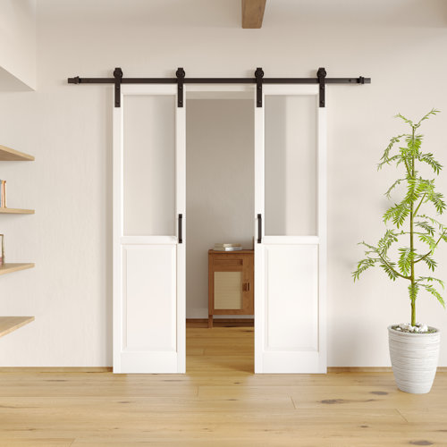 Win Stellar Half Lite Tempered Frosted Glass and Manufacture Wood ...