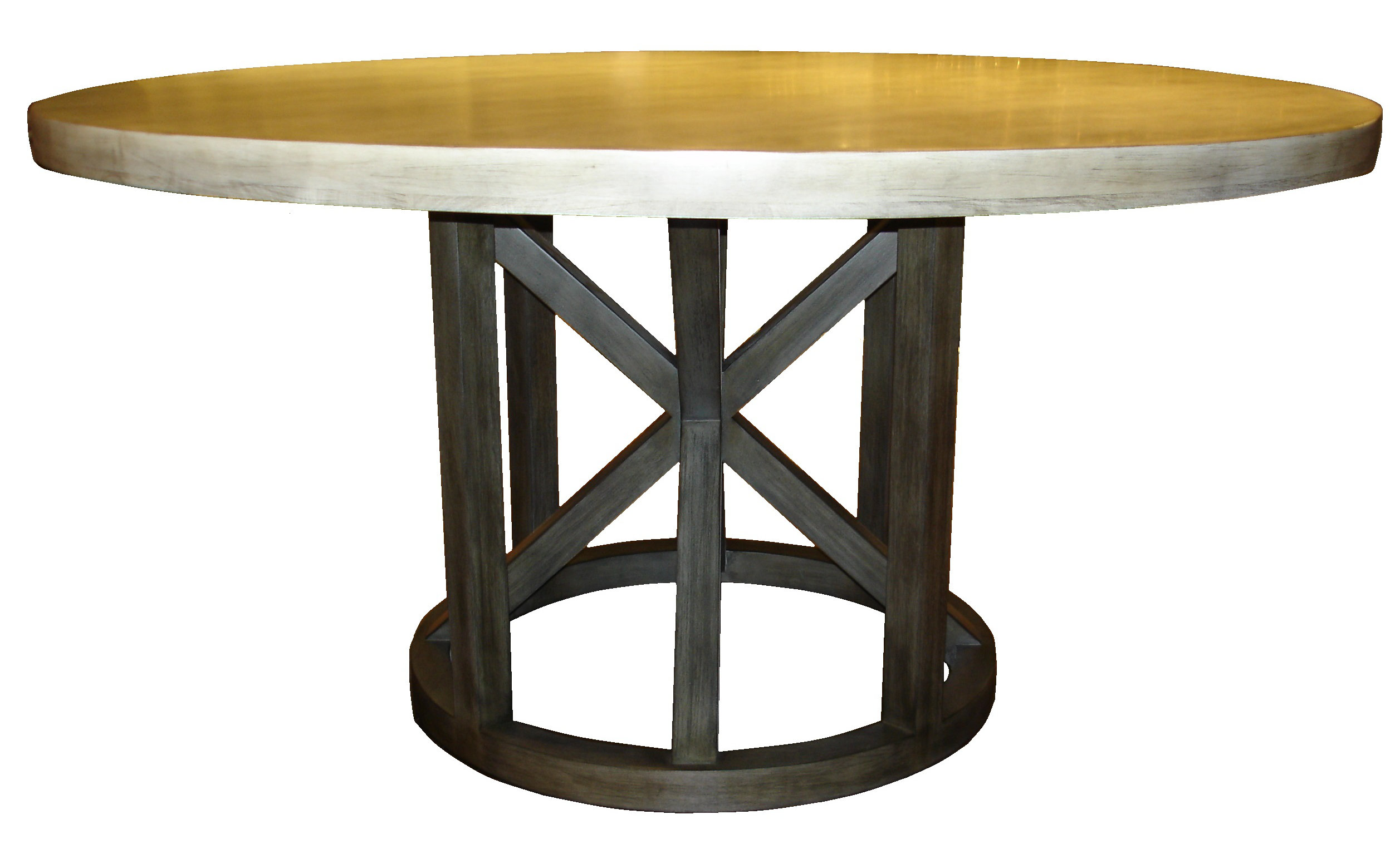 Regis Patrick Collection Malibu Rosa Morada Solid Wood Pedestal Dining ...
