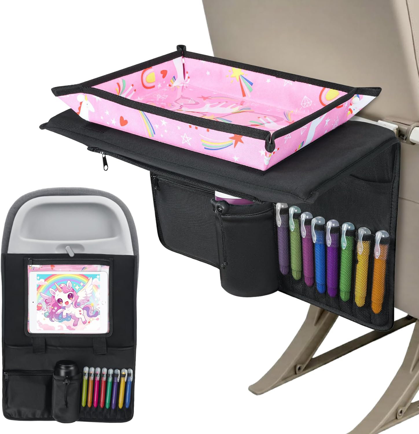 Zoomie Kids Housse de table de voyage pour enfants avec support pour ...