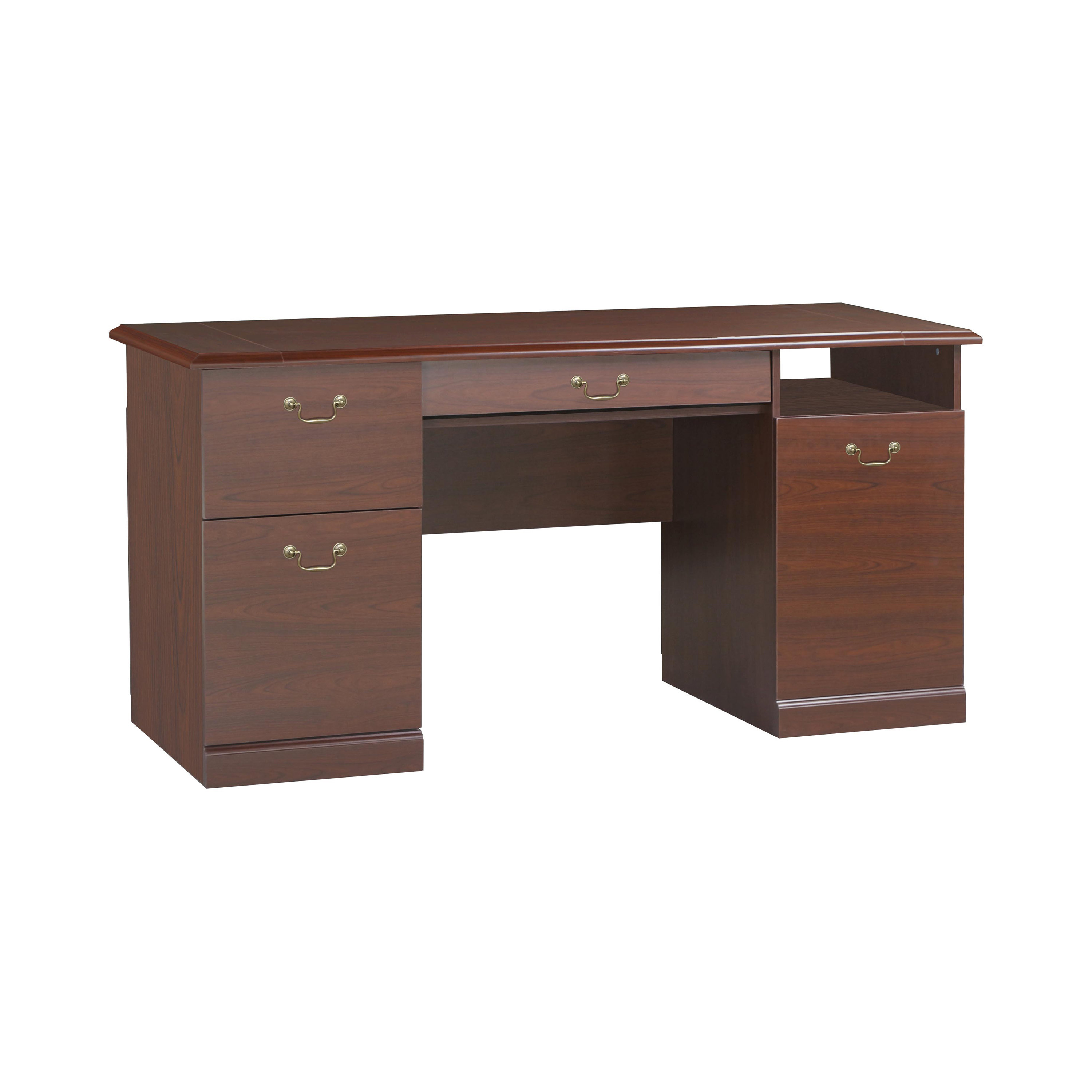 Red Barrel Studio® 60.1'' W Rectangle Executive Desk with and Cabinet ...