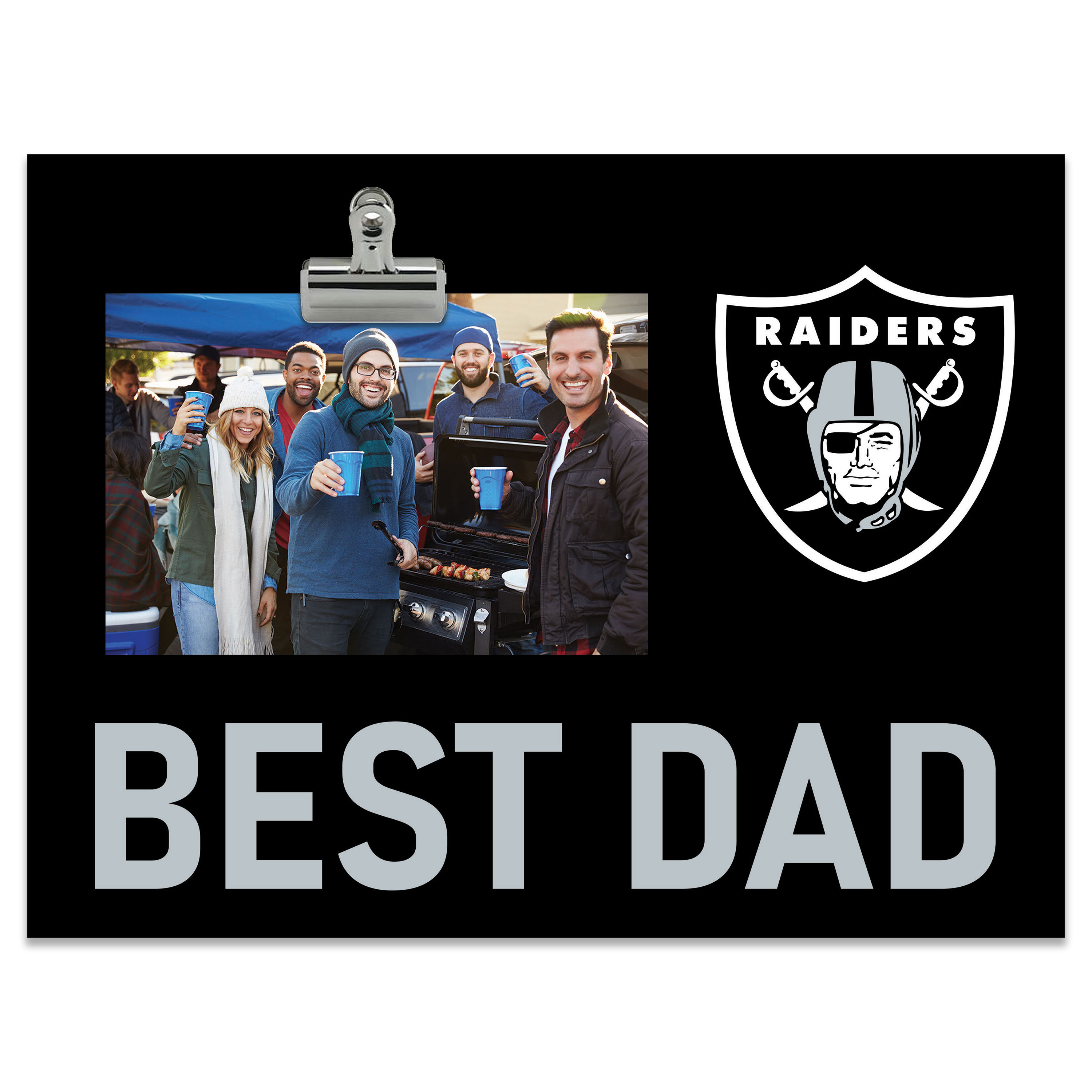 Fan Creations Las Vegas Raiders Bright Line - Best Dad Clip Frame | Wayfair