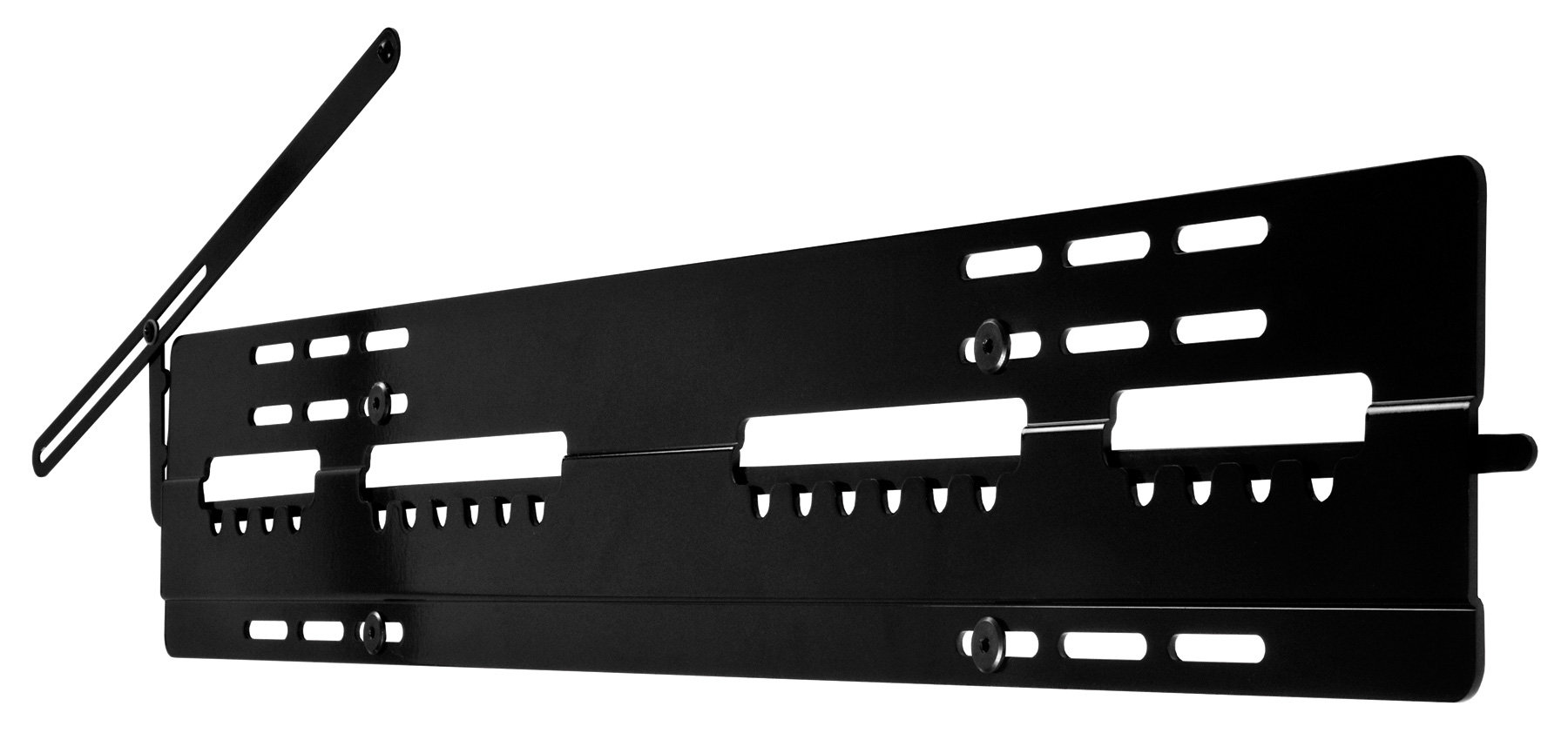 Peerless-AV Designer Series Ultra Slim Black Fixed Wall Mount Holds up ...