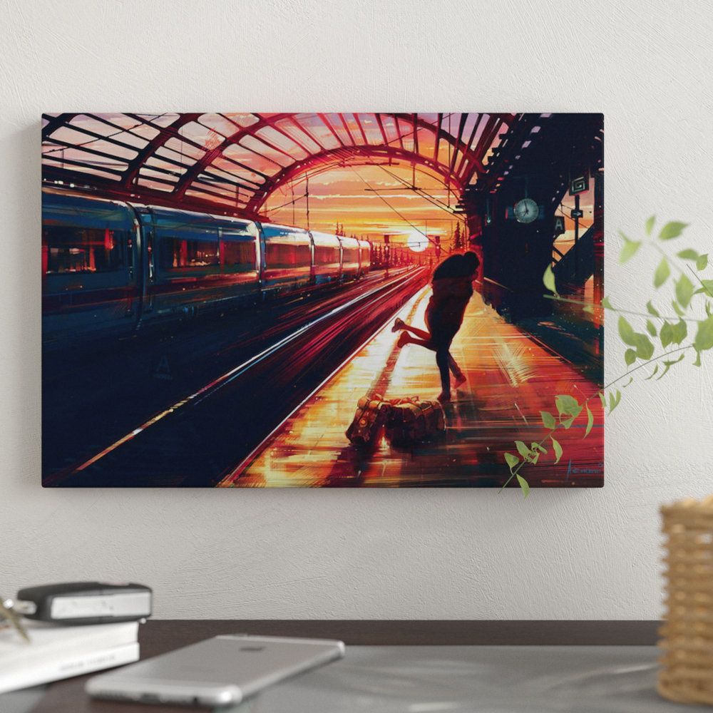 East Urban Home 'At Last' Graphic Art Print on Wrapped Canvas | Wayfair