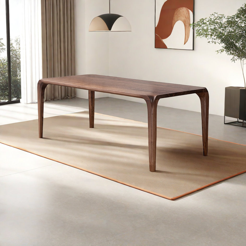 Table Treasures.e Premium Solid Black Walnut Dining Table - Wayfair Canada