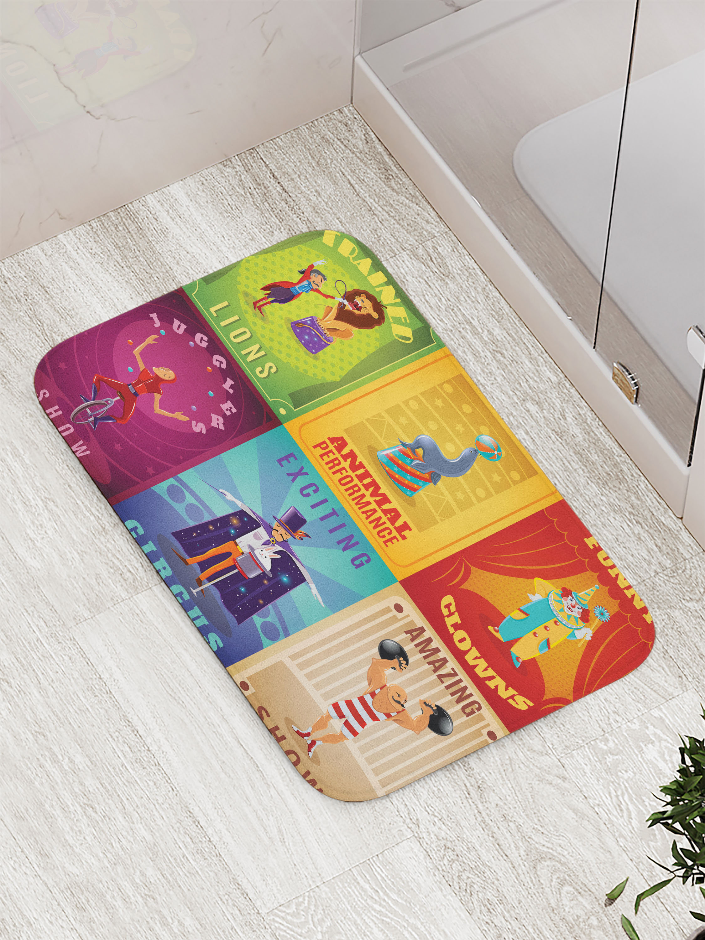 East Urban Home Adalheida Bath Mat with Non-Slip Backing | Wayfair