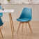 Fjørde & Co Stathelle Cotton Upholstered Side Chair in Blue | Wayfair.co.uk