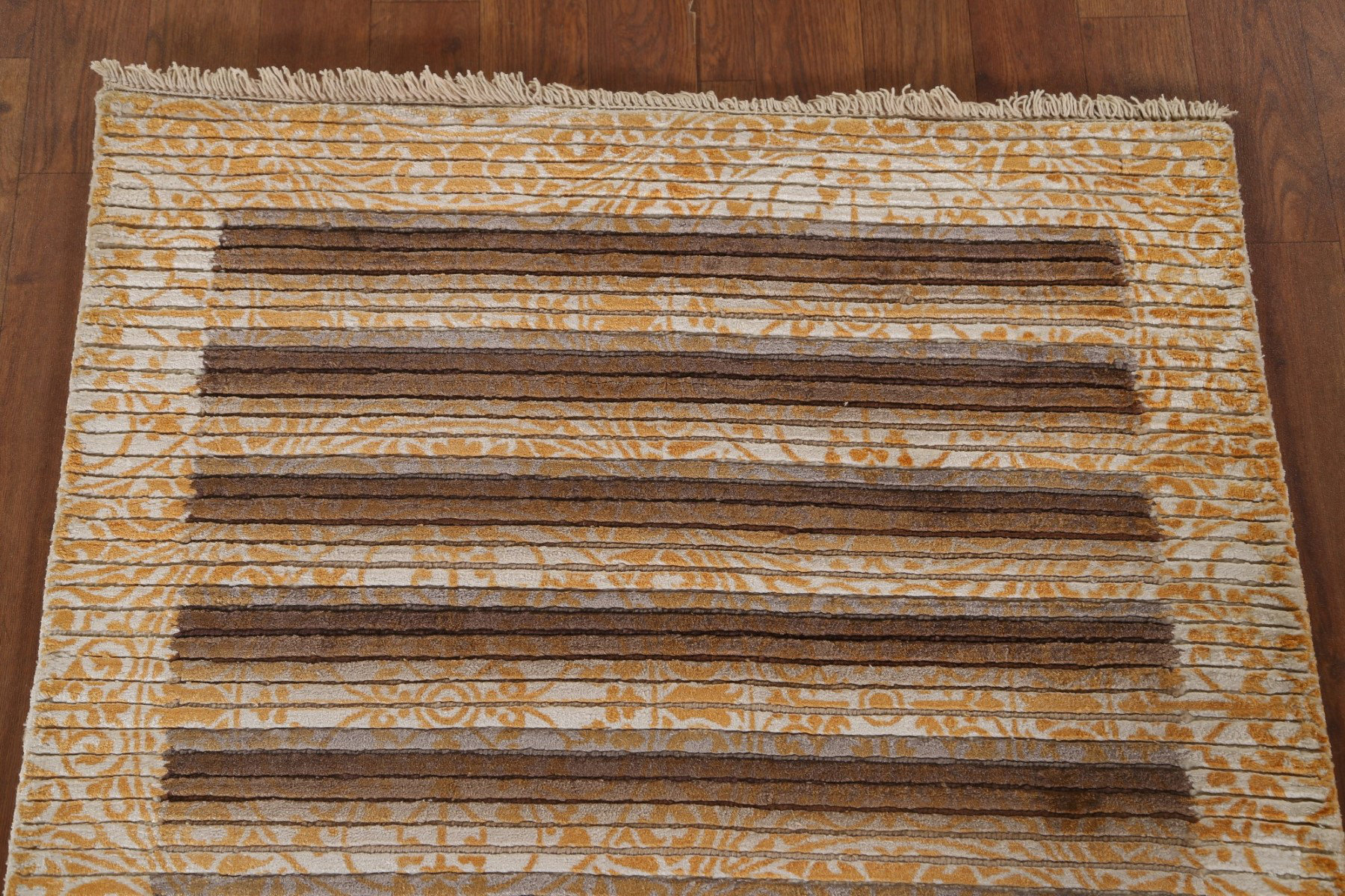 Isabelline Striped Abstract Modern Oriental Rug 3x5 | Wayfair