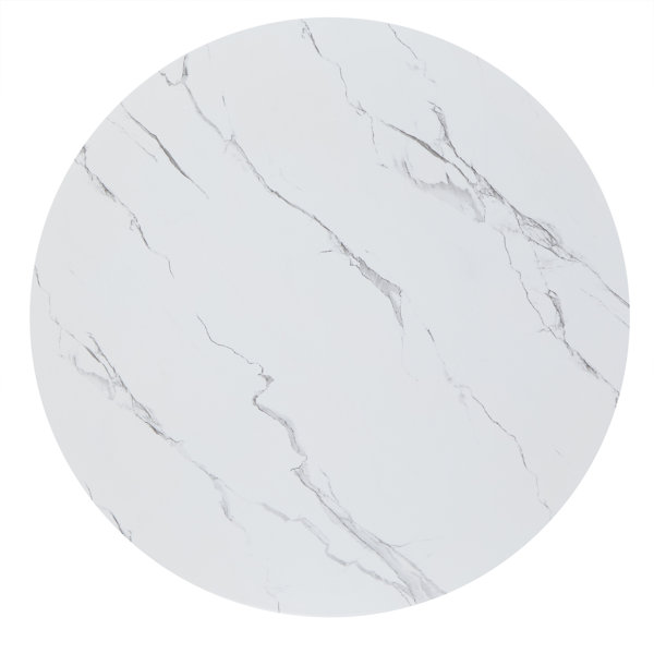 Kingstown Home Roman Round Marble Dining Table & Reviews | Wayfair