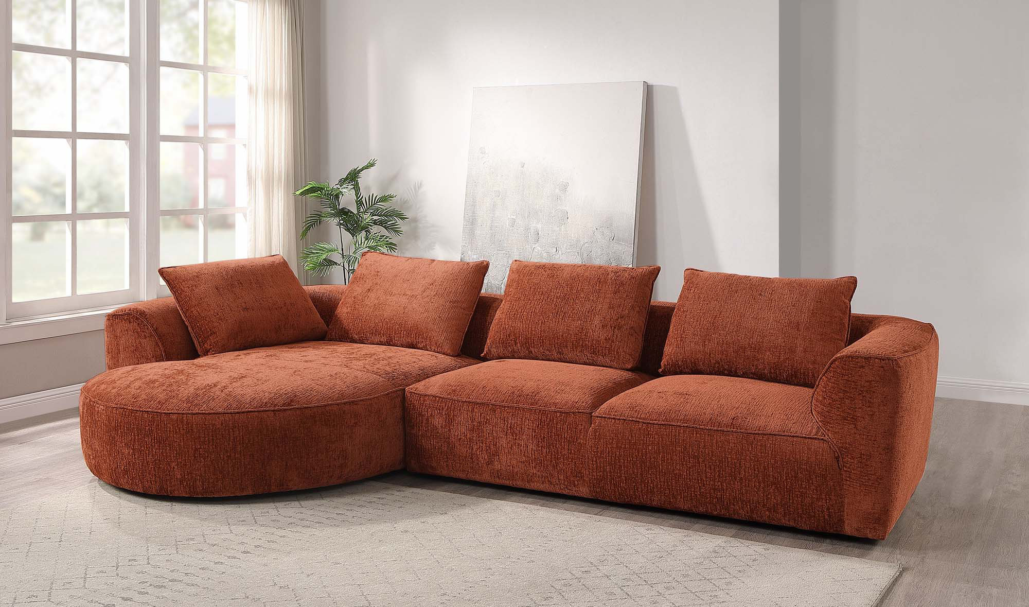 Orren Ellis Sectional Sofa W/4 Pillows - Wayfair Canada