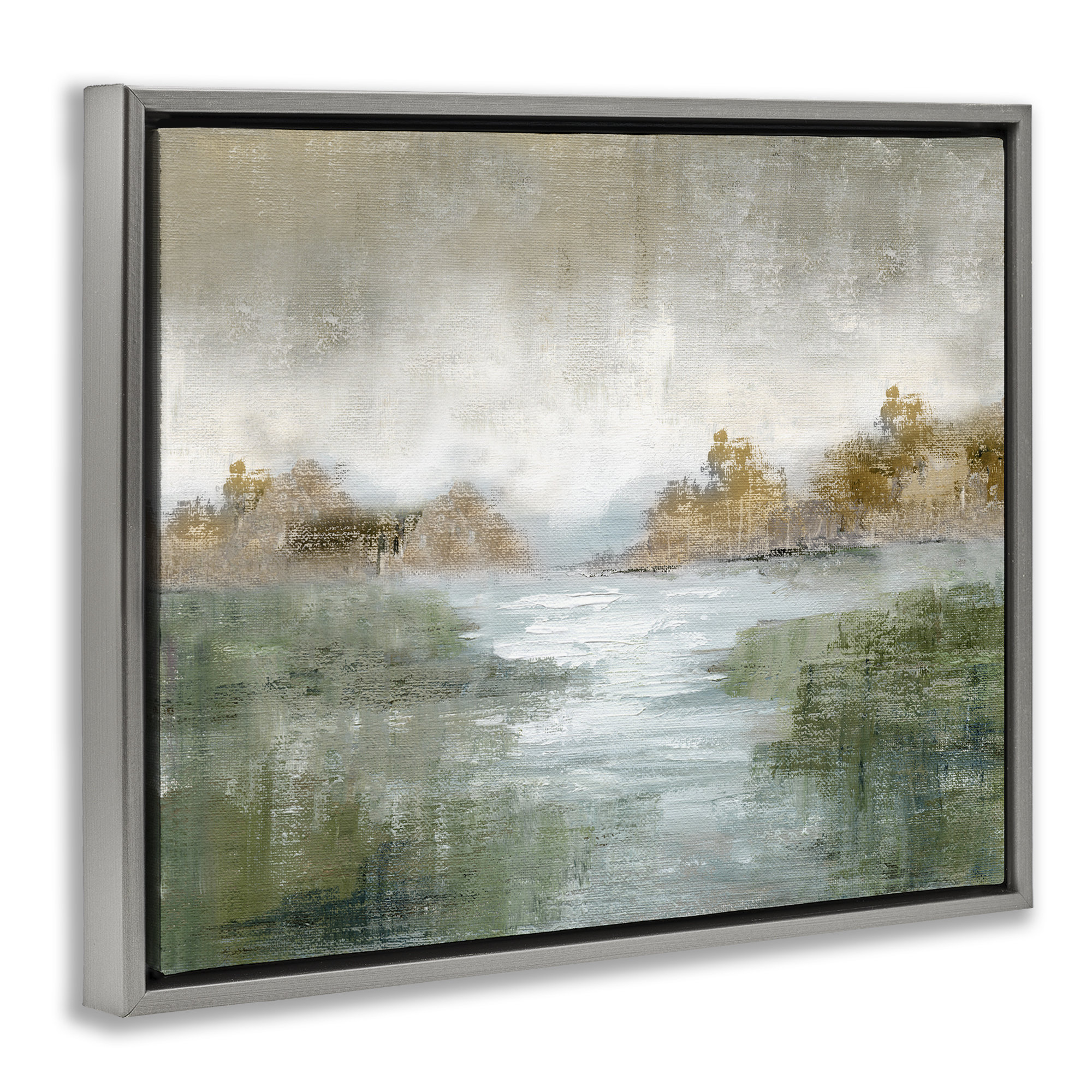 Latitude Run® Fall River Landscape Floating Frame, design by Nan | Wayfair
