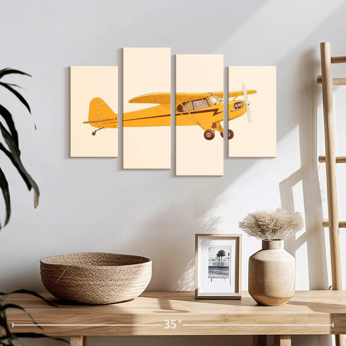 Ebern Designs Mehar Little Yellow Plane | Wayfair