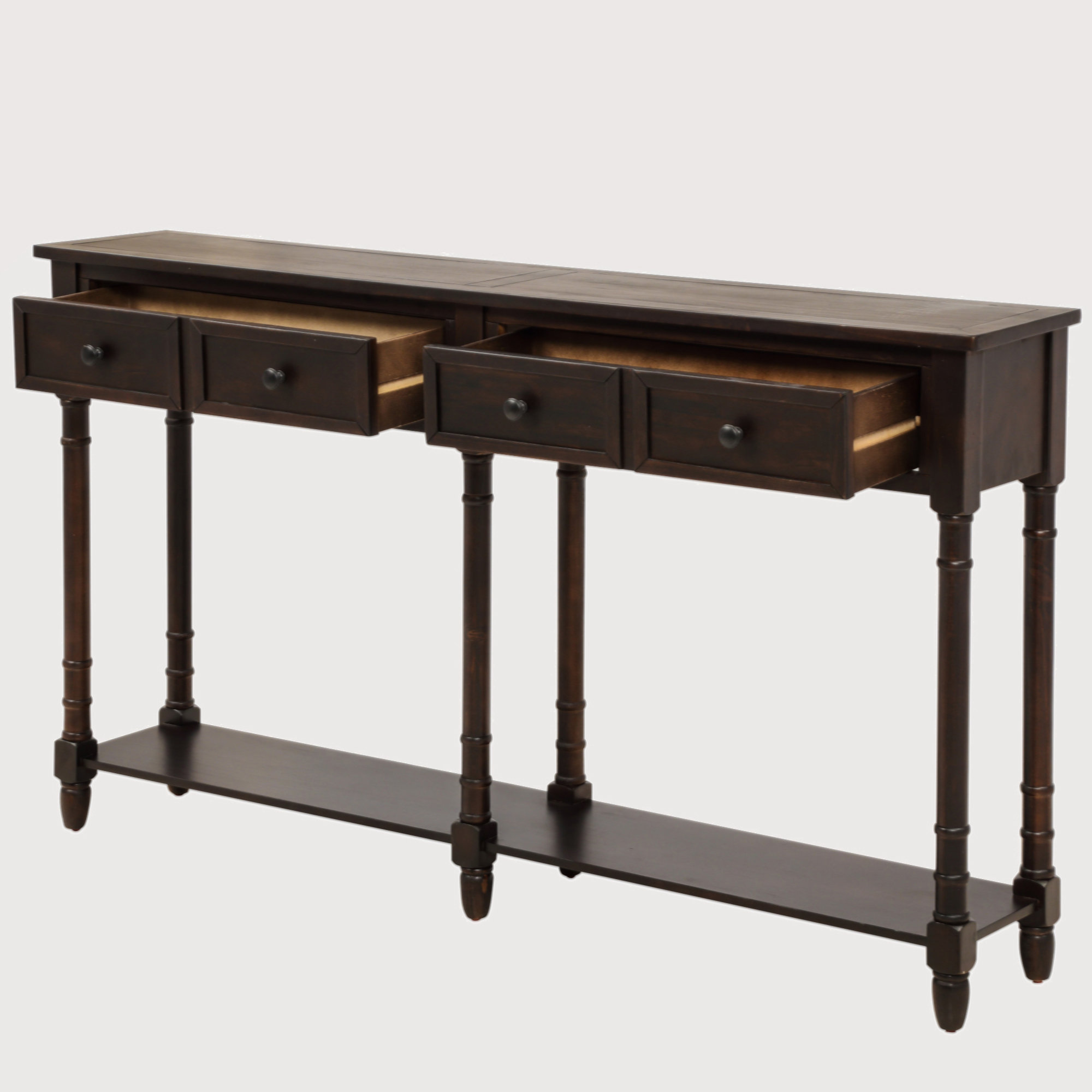 Red Barrel Studio Console Table Sofa Table Easy Assembly With Two ...