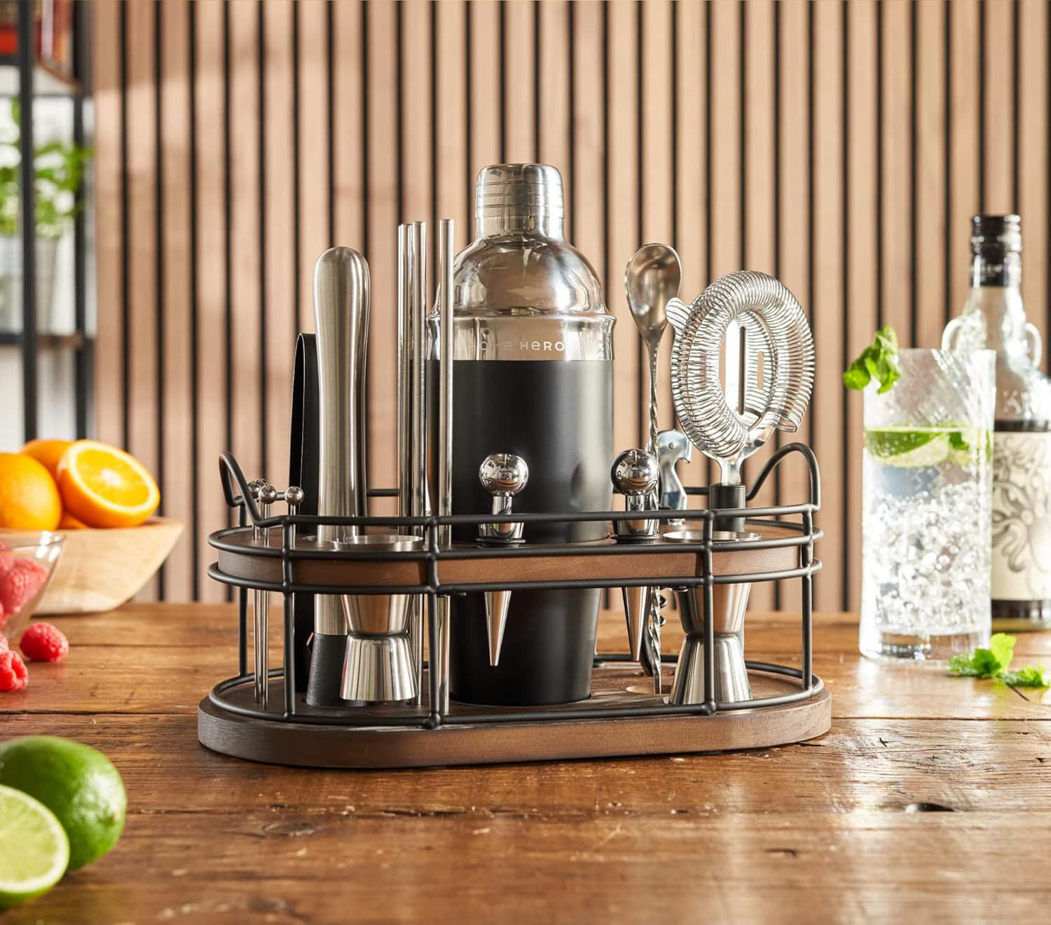 Mint Pantry 22 - Piece All - in - One Bar Set: Ultimate Cocktail Shaker ...
