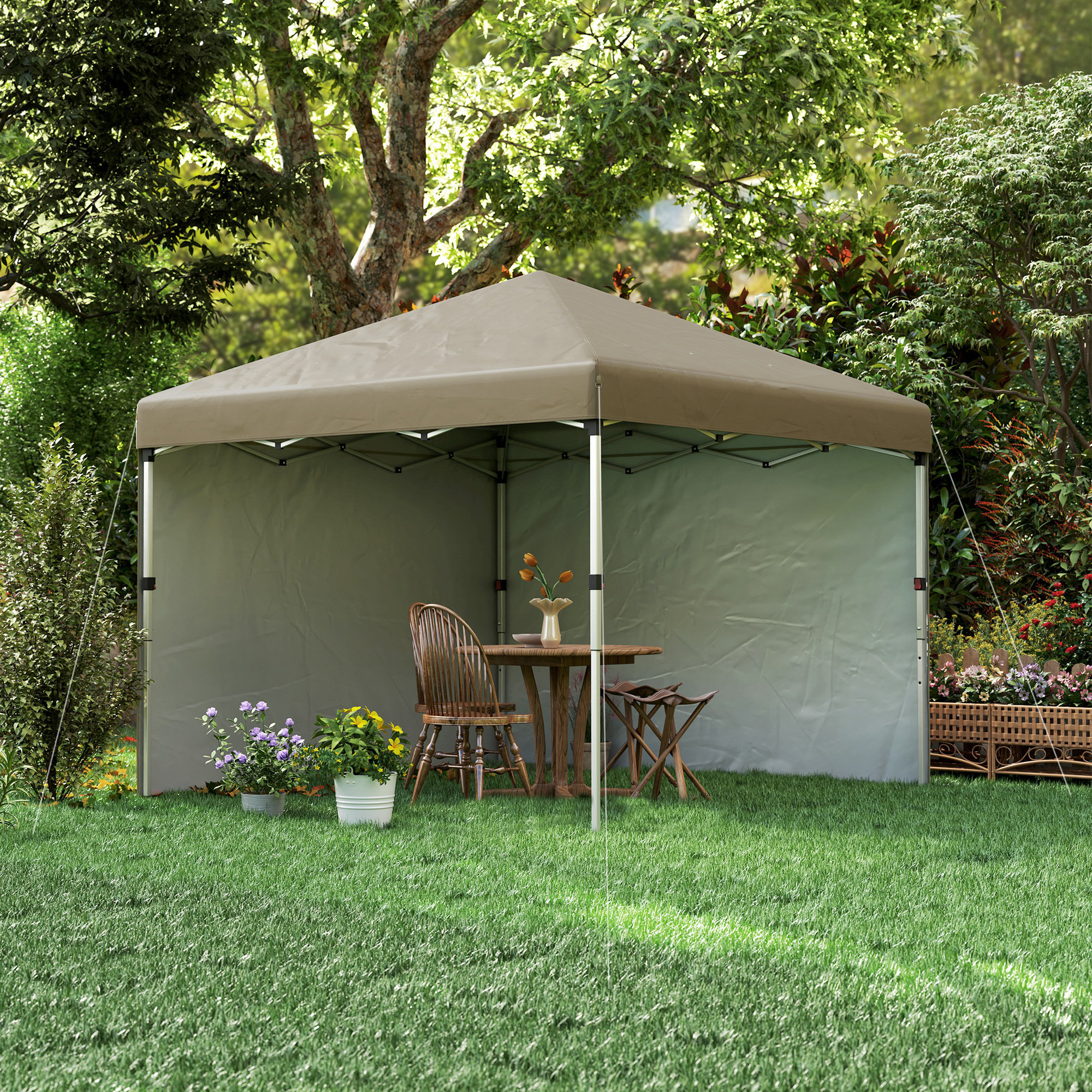 Outsunny Pop Up 25 Ft. W x 25 Ft. D Steel Soft-top Canopy | Wayfair.ie