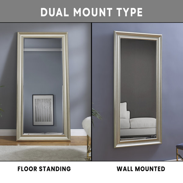 Red Barrel Studio® Duwaine Rectangle Faux Wood Mirror | Wayfair