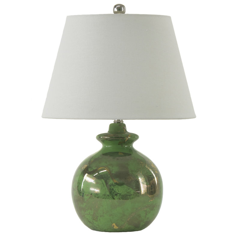 Red Barrel Studio® Bristol 23" Modern Gloss Clover Green with Gold ...