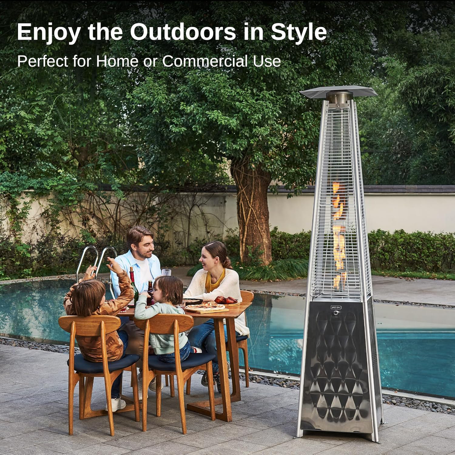 G & R PLUMBING ENTERPRISES, INC. Pyramid Patio Heater, 48,000 BTU ...