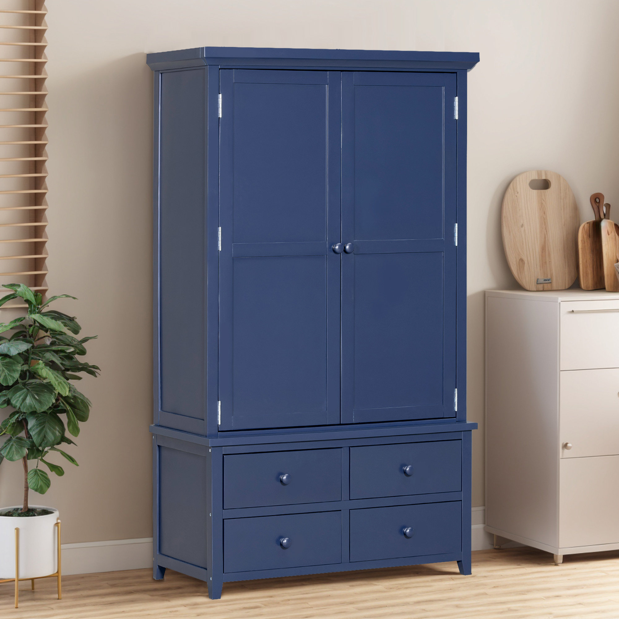 Wildon Home® 71" Kitchen Pantry with 8 Door Shelves, 3 Adjustable ...