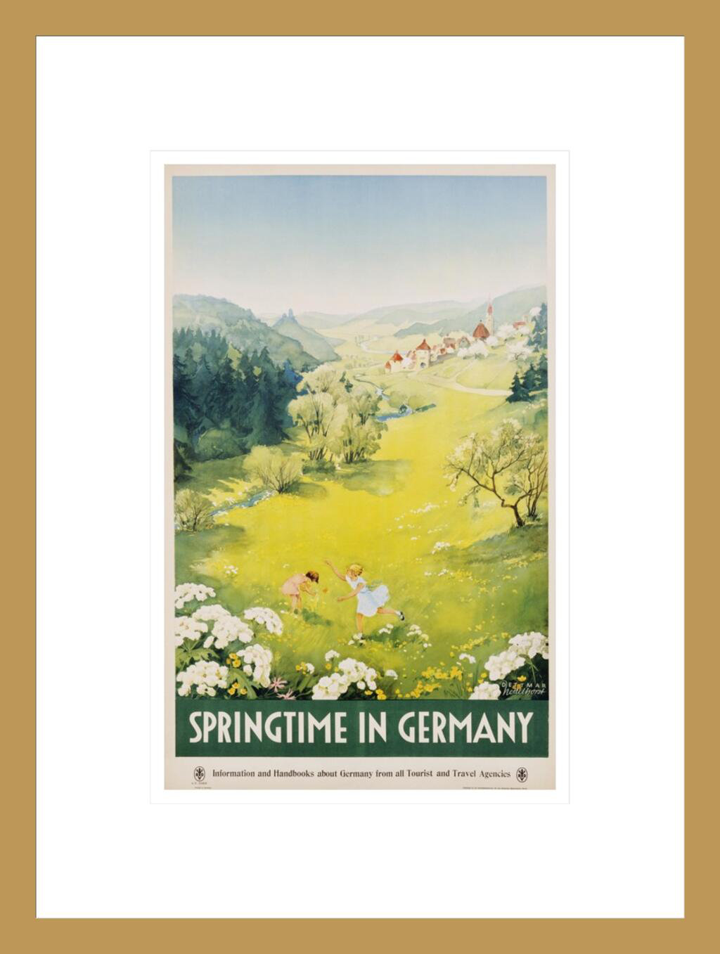 1000Museums Springtime in Germany Poster by Dettmar Nettelhorst -Framed ...
