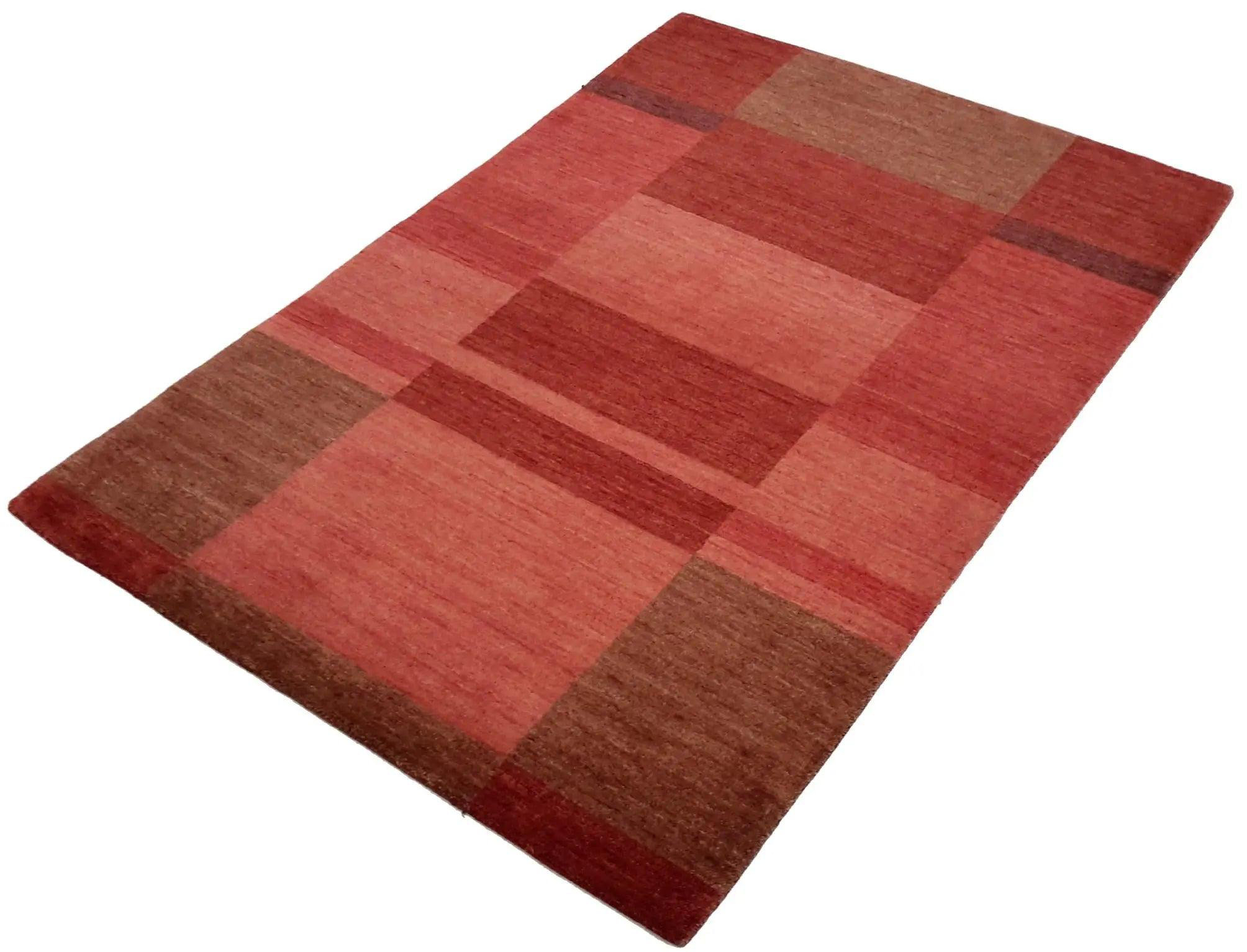 Isabelline Geometric Handmade Rectangle 4' x 5'11" Wool/Cotton Area Rug ...