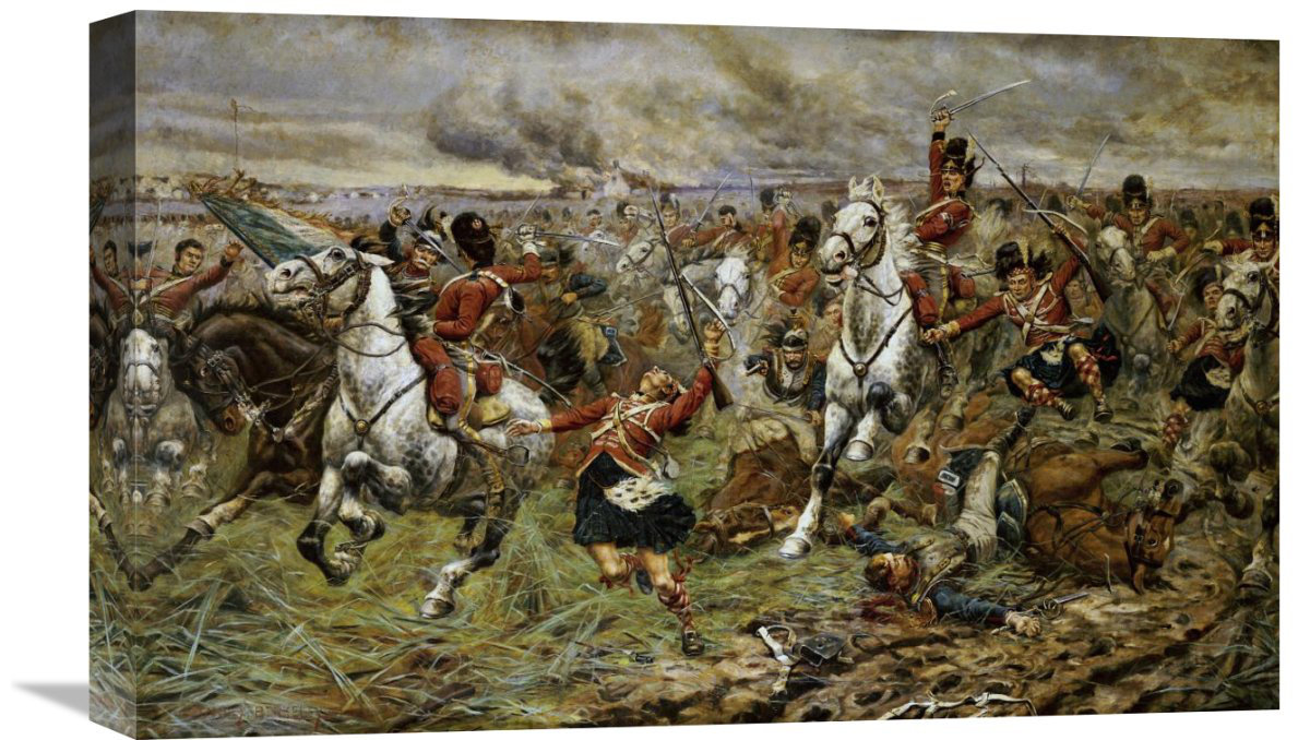 Global Gallery 'Incident at Waterloo' by Stanley Berkeley Painting ...
