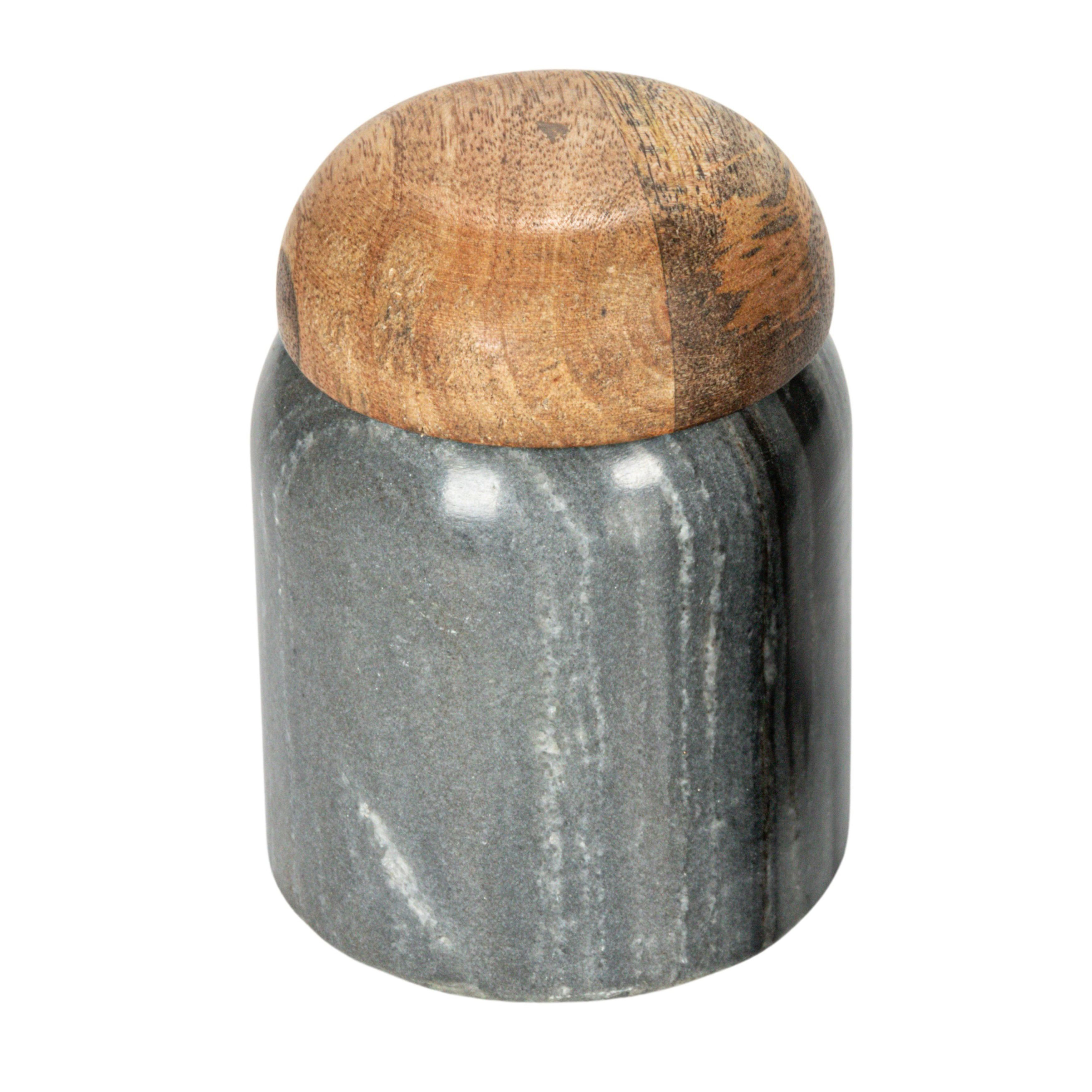 Gracie Oaks Eliza Marble and Mango Wood Pinch Pot with Lid - Wayfair Canada