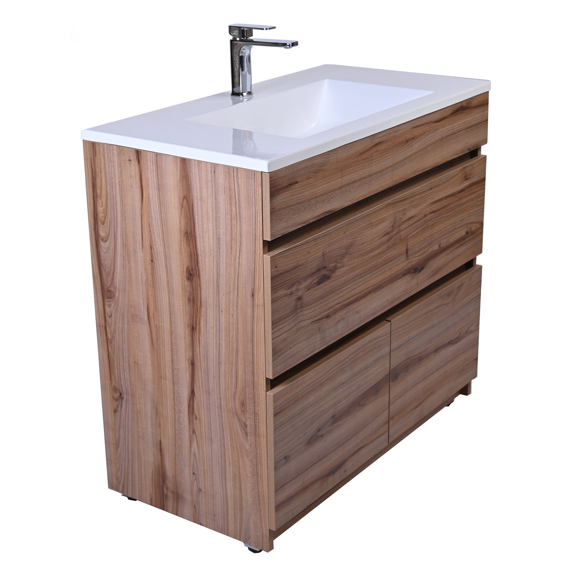 Ebern Designs Necola 30'' Single Bathroom Vanity with Acrylic Vanity ...