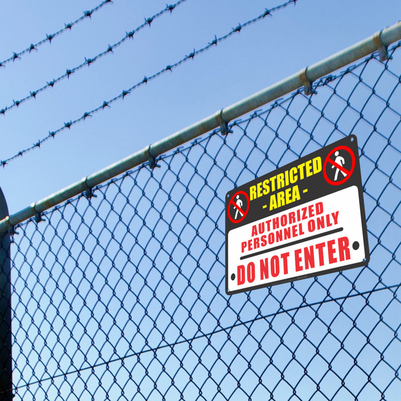 ATX CUSTOM SIGNS All Weather Metal Warning Sign | Wayfair