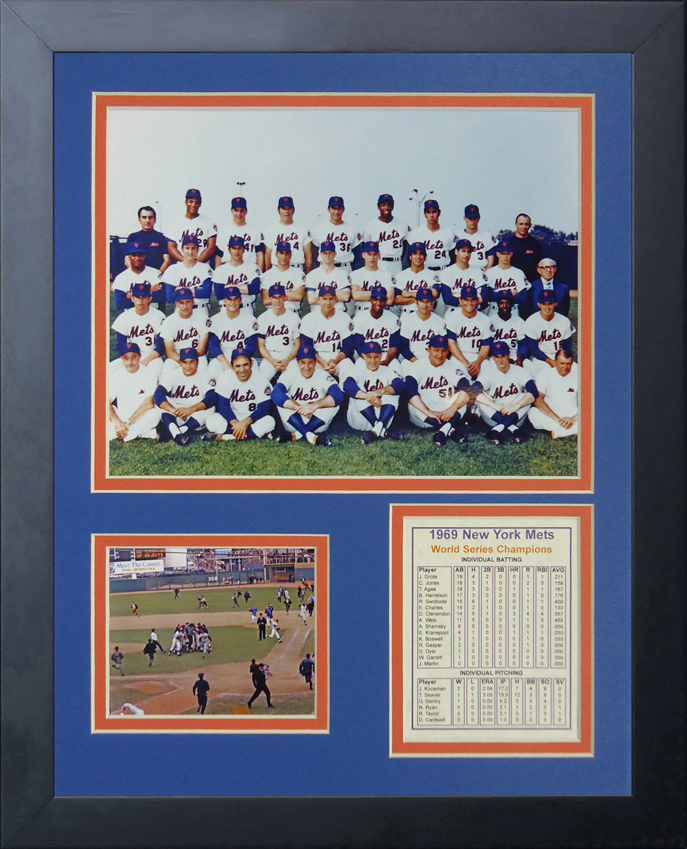 Legends Never Die 1969 New York Mets - Posed Framed Memorabilia ...