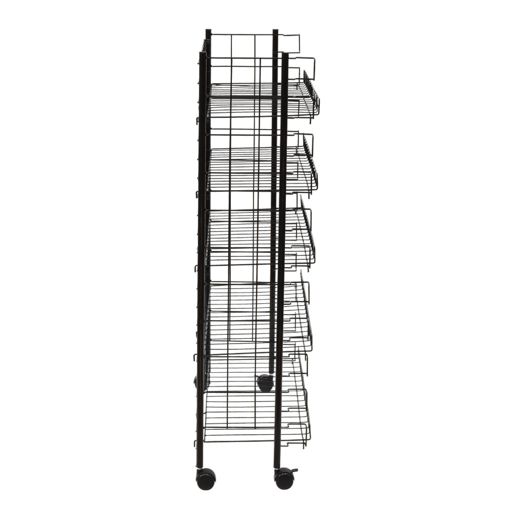 17 Stories 36" W X 47" H - Mobile 5-Shelf Merchandise Rack With ...