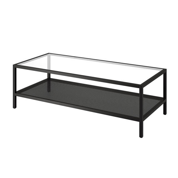 Mercer41 Myrtille Glass Frame End Table & Reviews | Wayfair