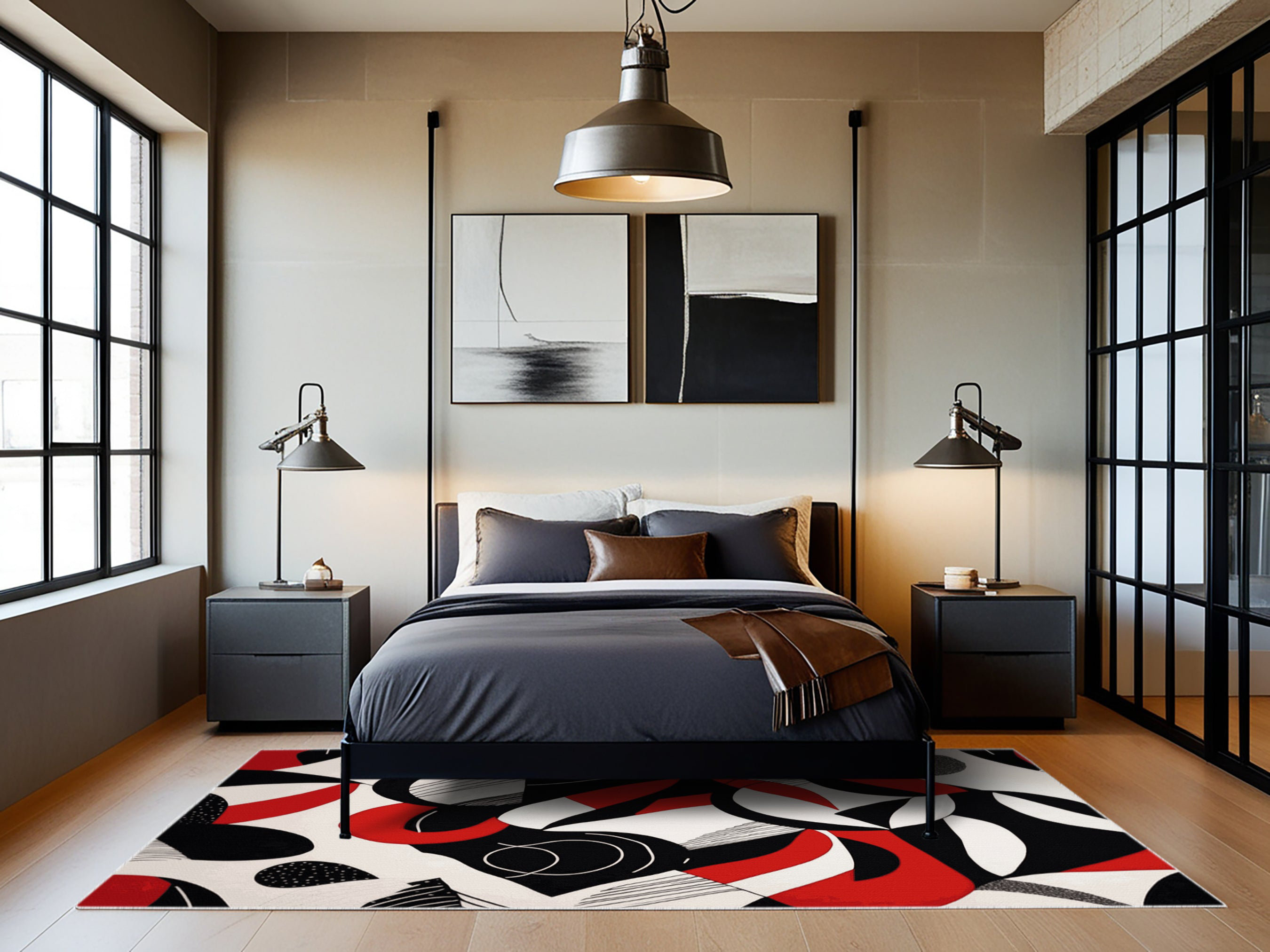 Wrought Studio Obsidian Echo Rug - Wayfair Canada