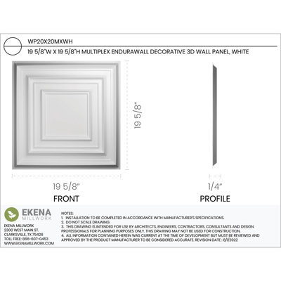 PCI Enterprises Multiplex EnduraWall Decorative 3D Wall Panel | Wayfair