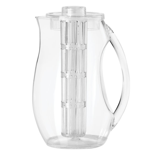 Oggi Serve Clear Pitcher W/ Infuser Tube (3 Lt, 102 Oz) | Wayfair