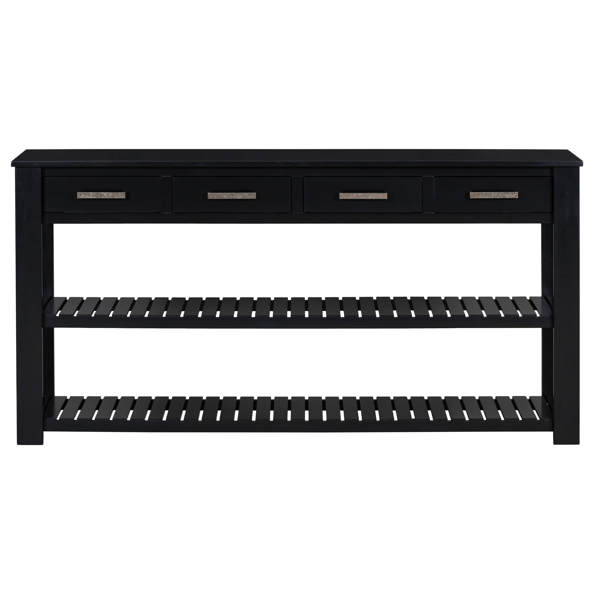 Red Barrel Studio® 4 2-shelf Console Table In White - Functional For ...