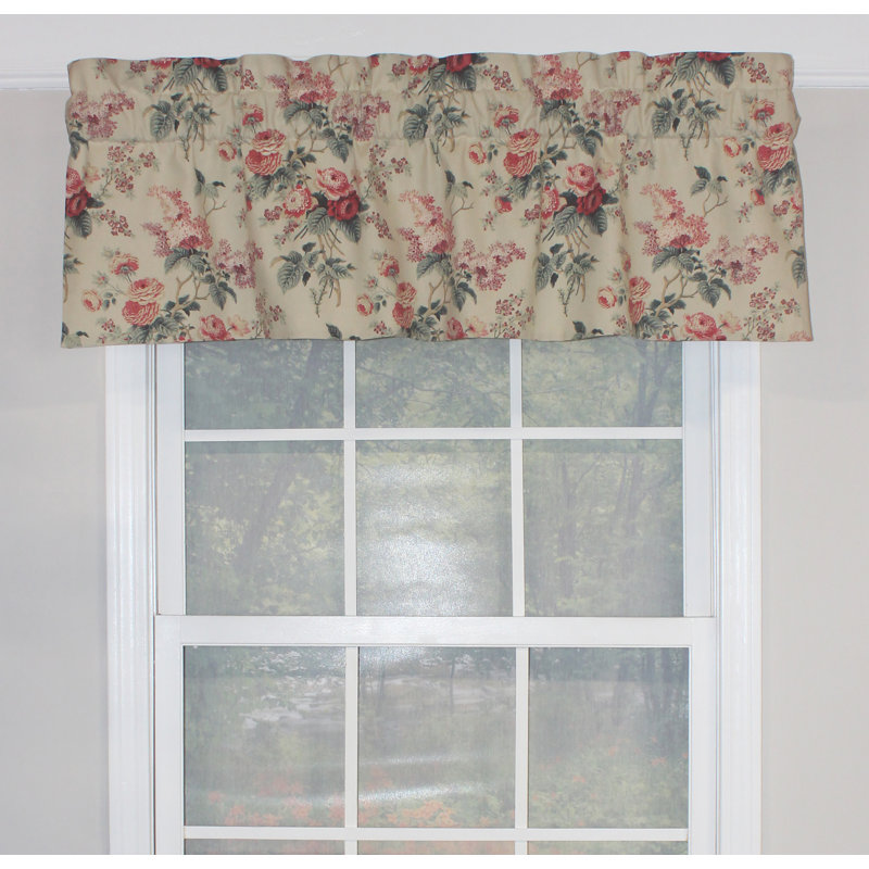 RLF Home Damask Cotton Tailored Window Valance | Perigold